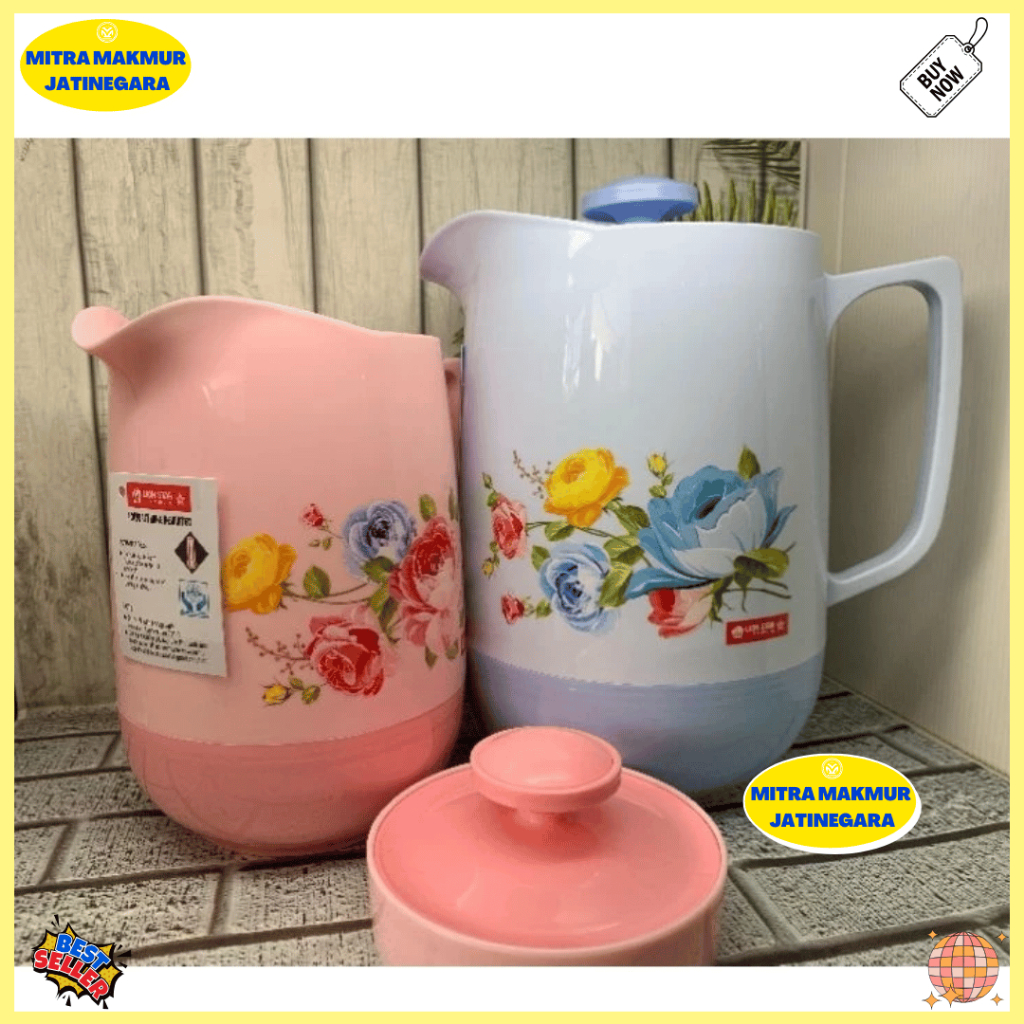 Jual LION STAR TEKO PLASTIK TERMO PANAS DAN DINGIN 1,3 1,5 LITER THERMO WATER JUG ICE AND COLD ...