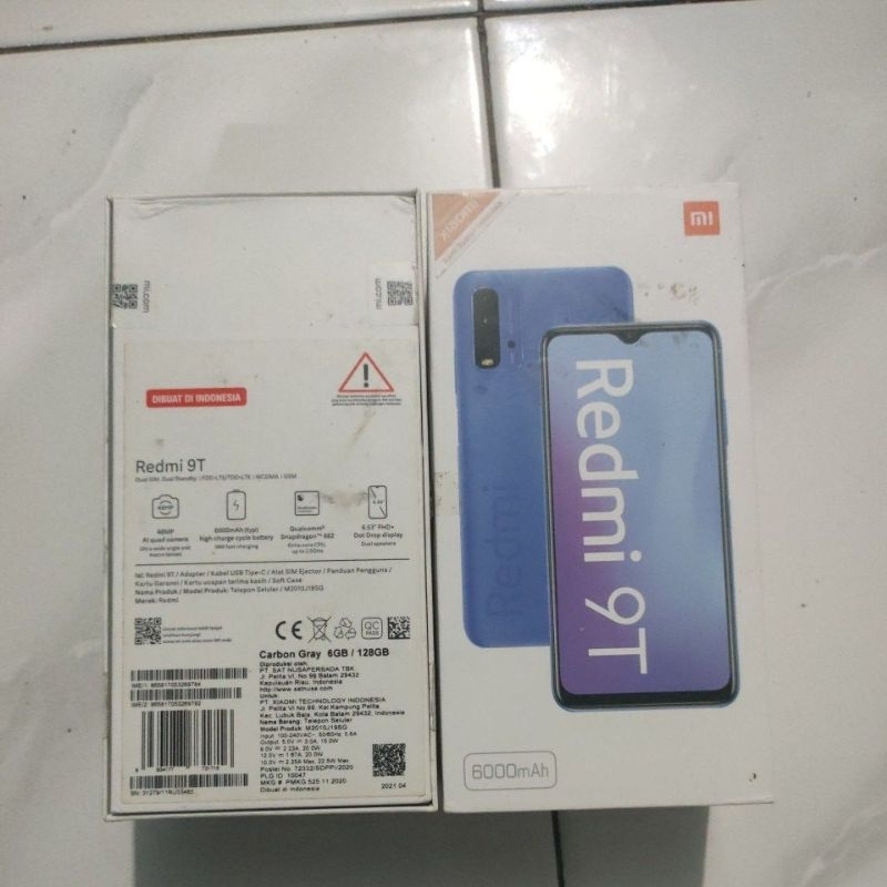 Jual DUS BOOK KARDUS BOX KARTON XIAOMI REDMI 9T ORIGINAL COPOTAN ...