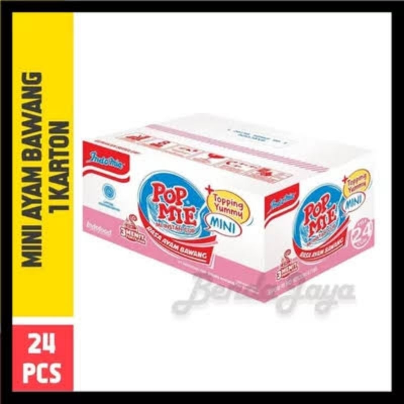 Jual Pop Mie Mini Rasa Ayam Bawang 24 gram ( per dus isi 24 pcs ...