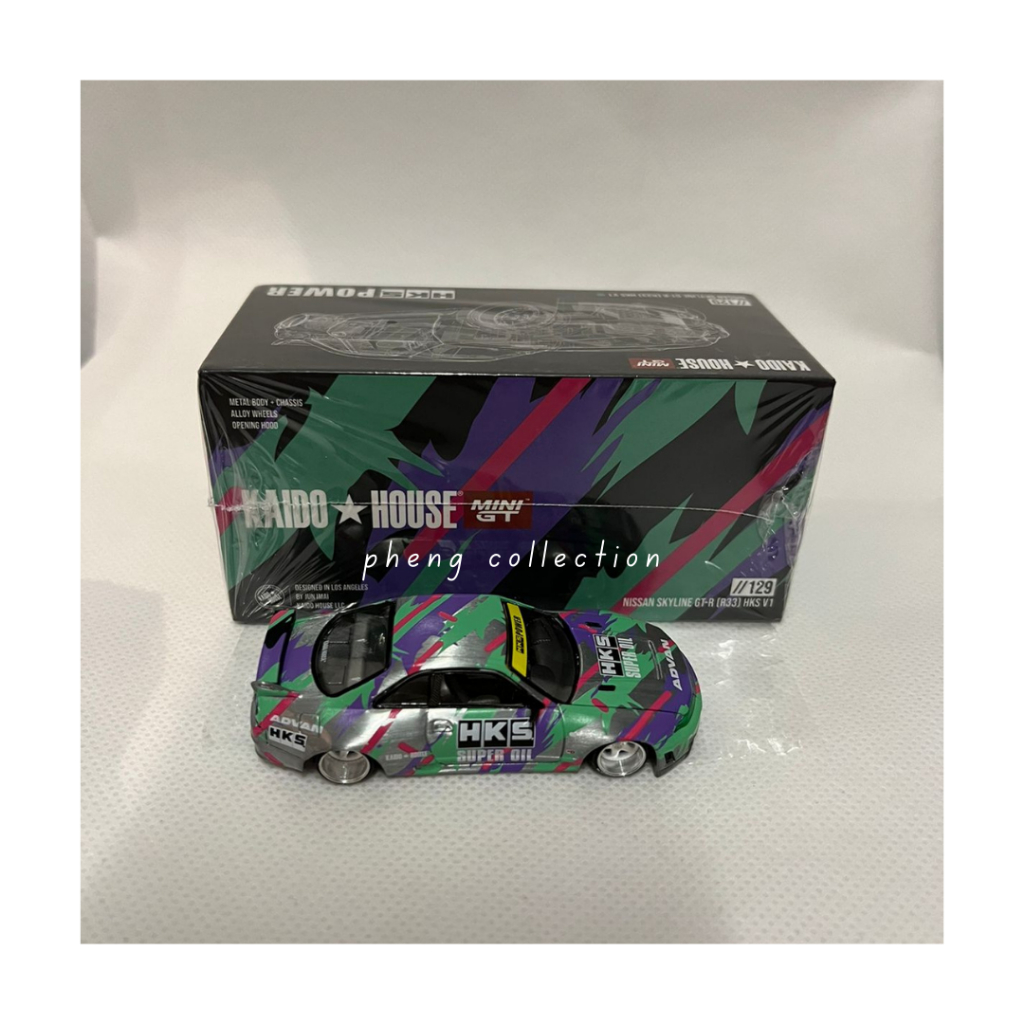 Jual KHMG129 - Mini Gt Kaido House Nissan Skyline GT-R (R33) HKS V1 ...