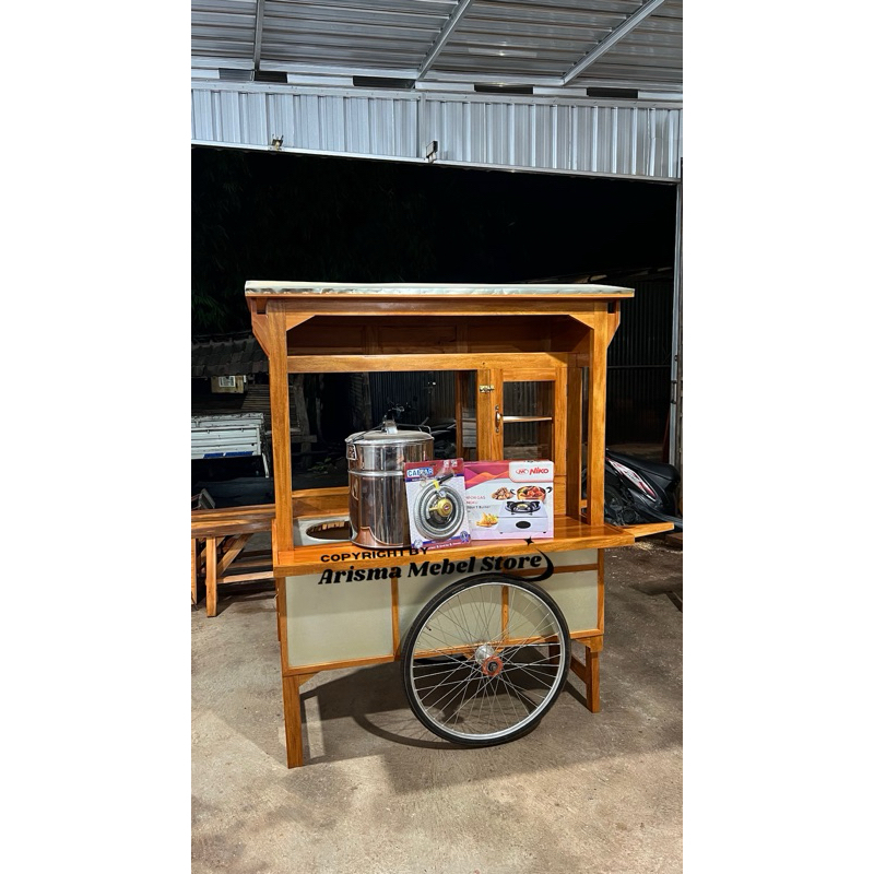 Jual Gerobak Bakso, Gerobak Tekwan, Gerobak Bakso Dorong, Gerobak ...