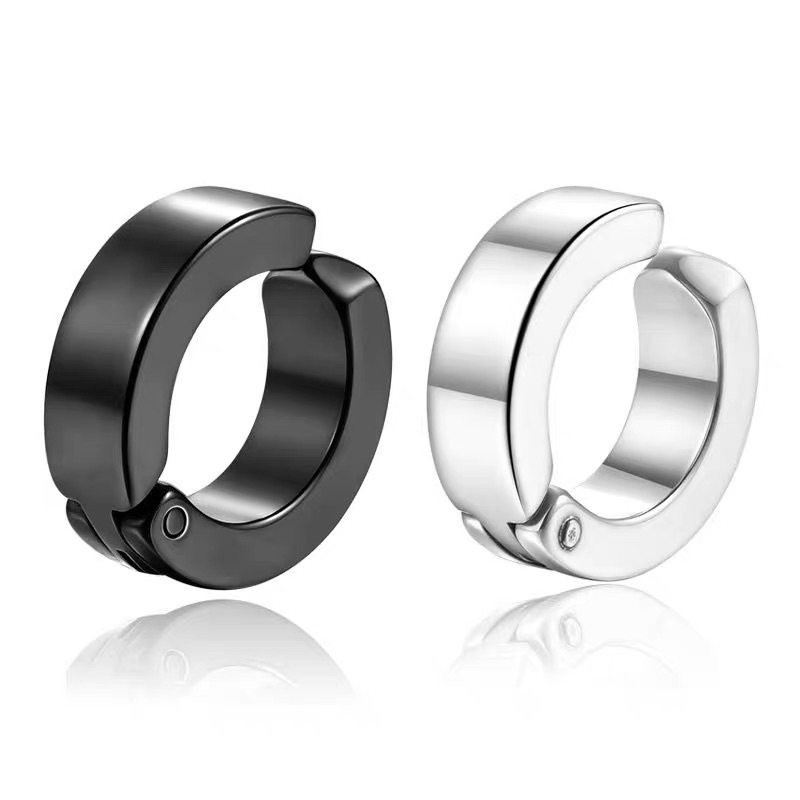 Jual anting titanium pria dan wanita model bulat anting jepit terbaru ...