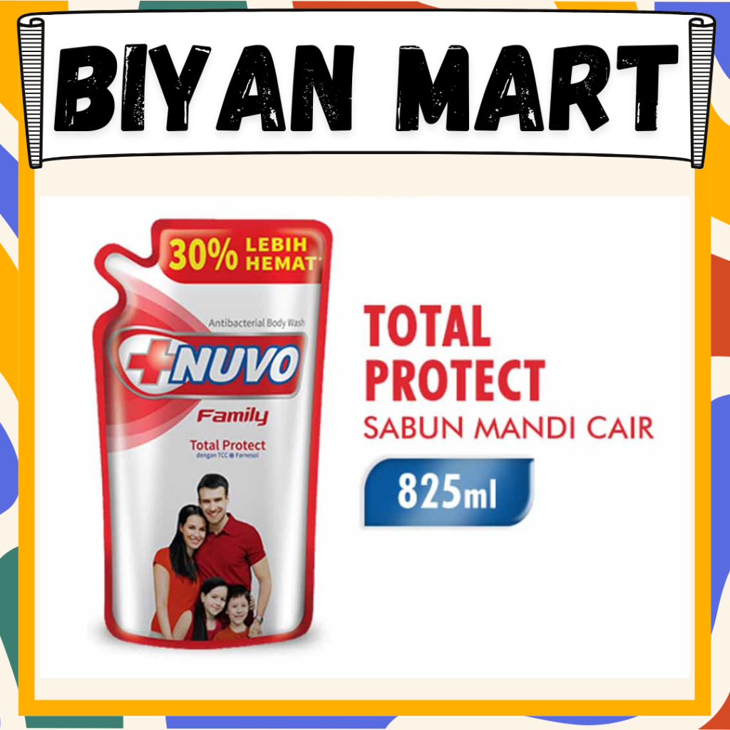 Jual NUVO FAMILY TOTAL PROTECT SABUN CAIR 825 ML | Shopee Indonesia