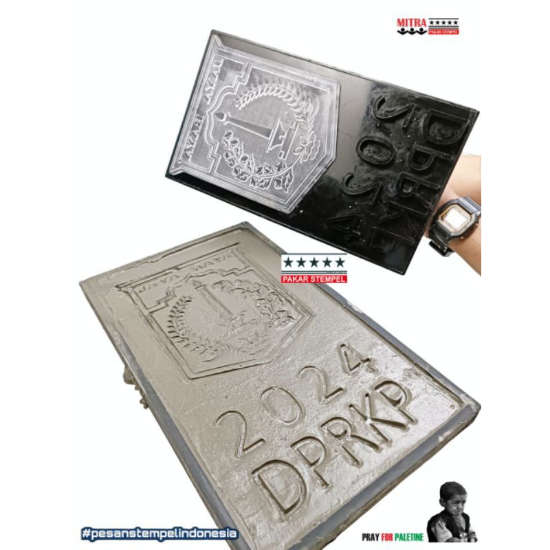 Jual stempel beton basah embos beton basah stempel tiang petok | Shopee ...