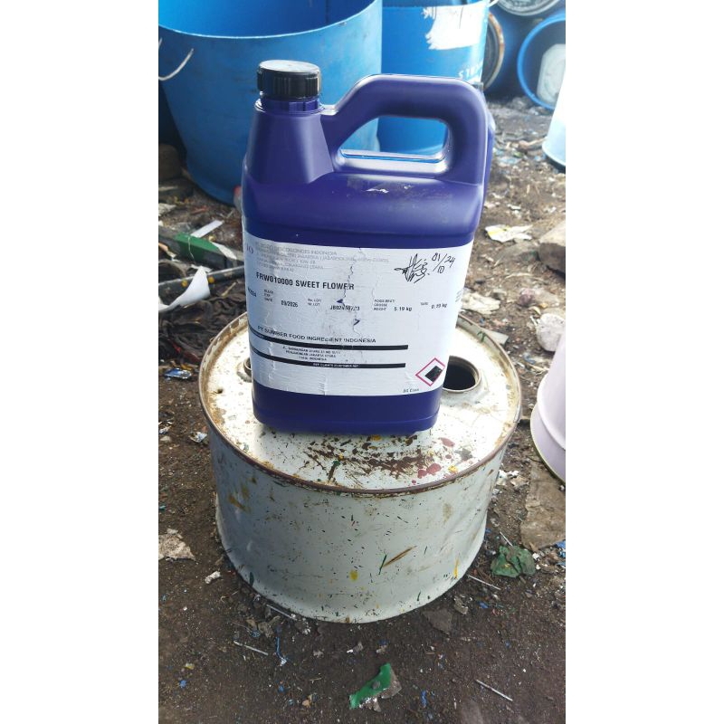 Jual jerigen plastik HDPE bekas herbal 5 liter/jerigen bensin/jerigen ...