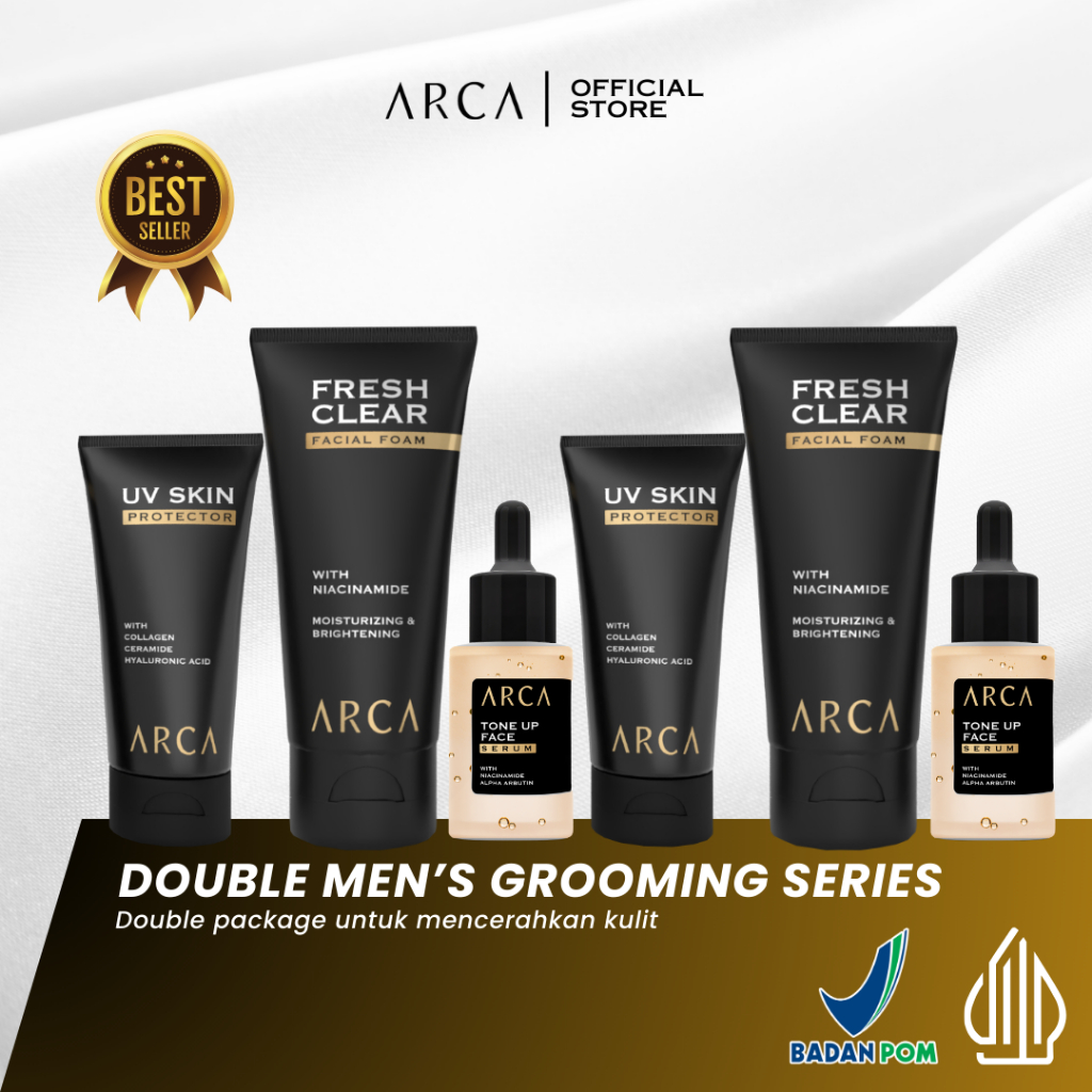 Jual [Double] ARCA Men's Grooming Series - Paket Lengkap Skincare Pria ...