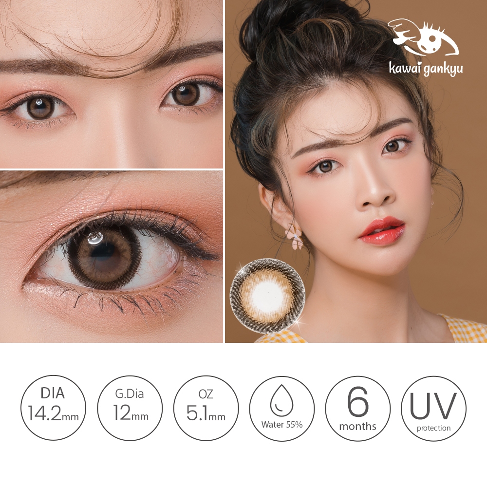 Jual KawaiGankyu softlens - Kitty Mini Sinvia Gray (1botol/SETENGAH ...