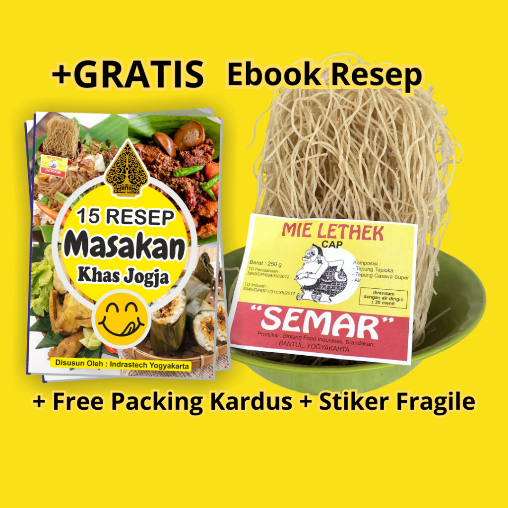 Jual Mie Lethek Khas Bantul 1 kg Gluten Free Tanpa Pengawet + Resep ...