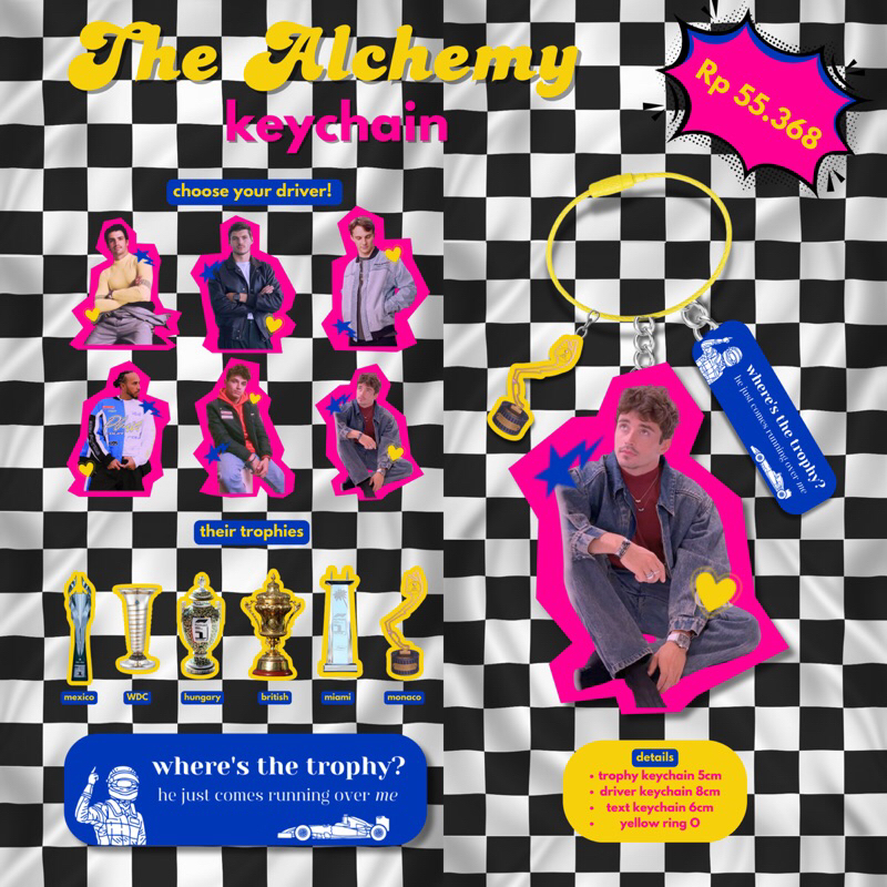 Jual [MADE BY ORDER] the alchemy f1 drivers keychain acrylic | Shopee ...