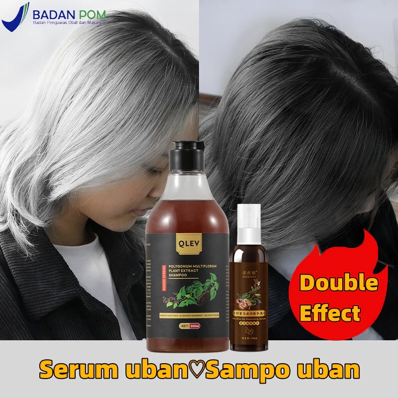 Jual Shampo penghitam rambut uban Herbal shampo Serum rambut Shampo ...