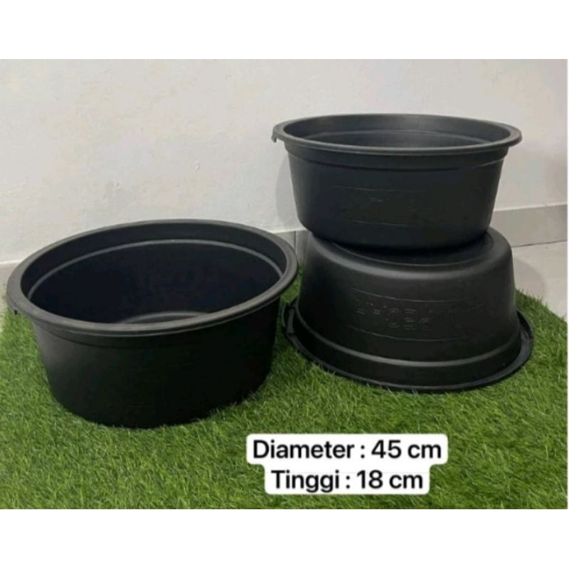 Jual Bak air karet hitam anti pecah 44cm untuk jolang/ember mandi ...