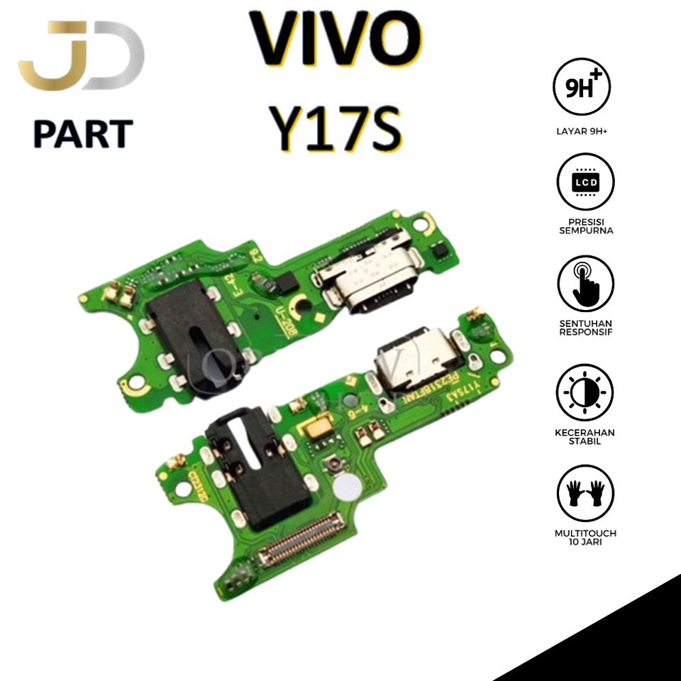 Jual FLEXIBEL PAPAN CAS VIVO Y17S CONNECTOR CHARGER + HANDSFREE + MIC ...