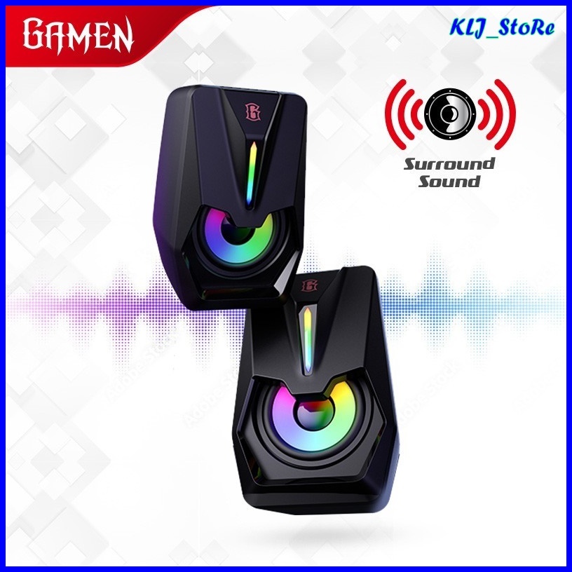 Jual Speaker Gaming Gamen GS2 Speaker komputer Gaming With RGB Light ...