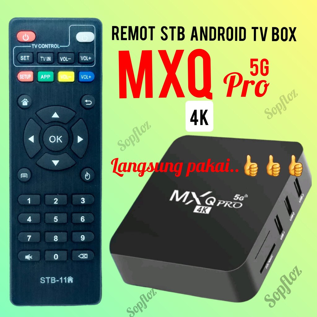 Jual remote android tv box mxq pro 4k 5g remot langsung ppakai | Shopee ...