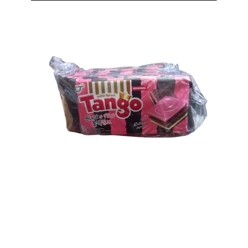 Jual tango wafer black pink 35gram isi 11pcs | Shopee Indonesia