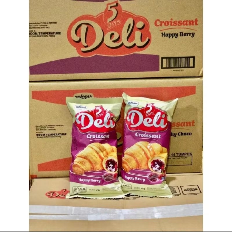 Jual DELI CROISSANT HAPPY BERRY 45 gr (NEW) | Shopee Indonesia