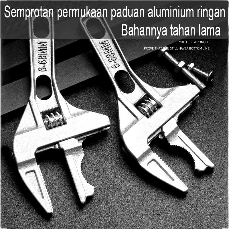 Jual YUFEMA - Kunci inggris/Universal Adjustable Wrench Spanner/Besar ...