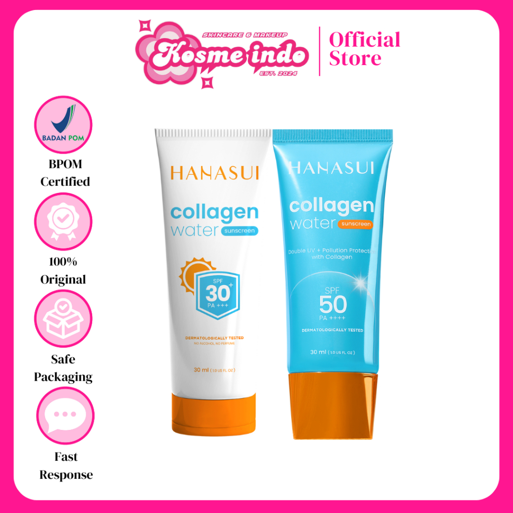 Jual HANASUI COLLAGEN WATER SUNSCREEN SPF 50 | HANASUI COLLAGEN WATER ...