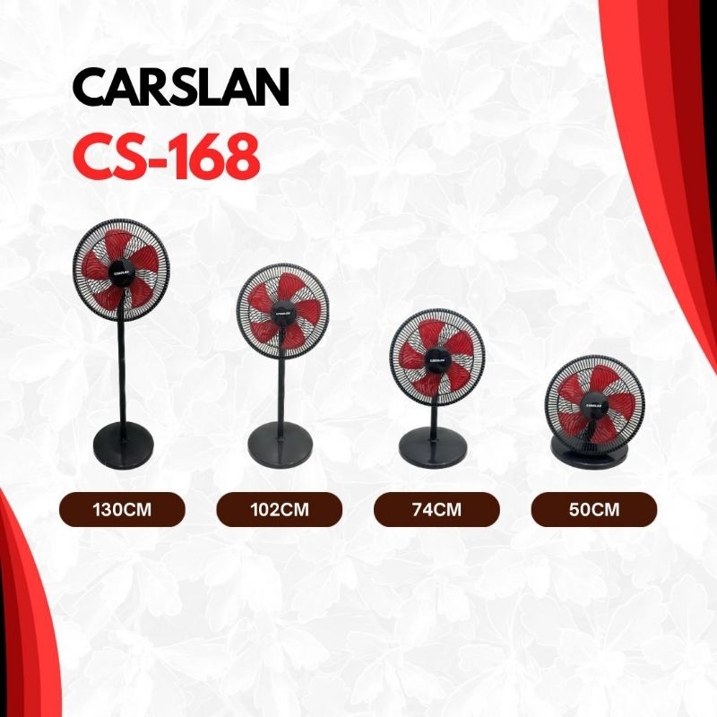 Jual Carslan Kipas Angin 16 Inch 2in1 (Berdiri/Meja) / Stand + Desk Fan 16" CS-168 | Shopee ...
