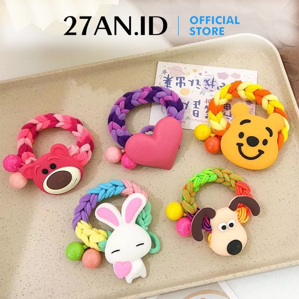 Jual (27AN.ID) Ikat Rambut Karakter H747 Ikat Karet Rambut Tambang Anak ...