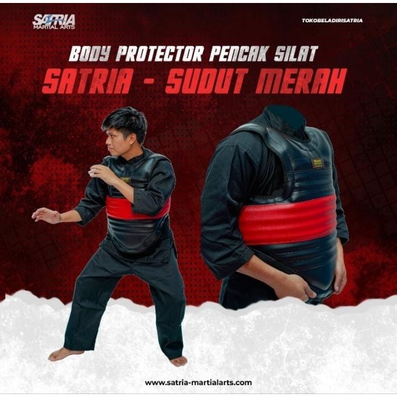 Jual BODY PROTECTOR MERAH PENCAK SILAT STANDAR PERTANDINGAN | Shopee ...
