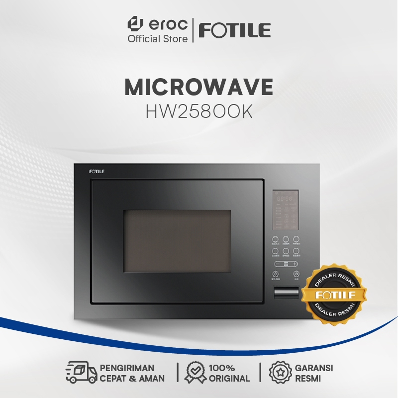 Jual FOTILE Microwave Oven Tanam - HW25800K-03BG - Grill Mode ...