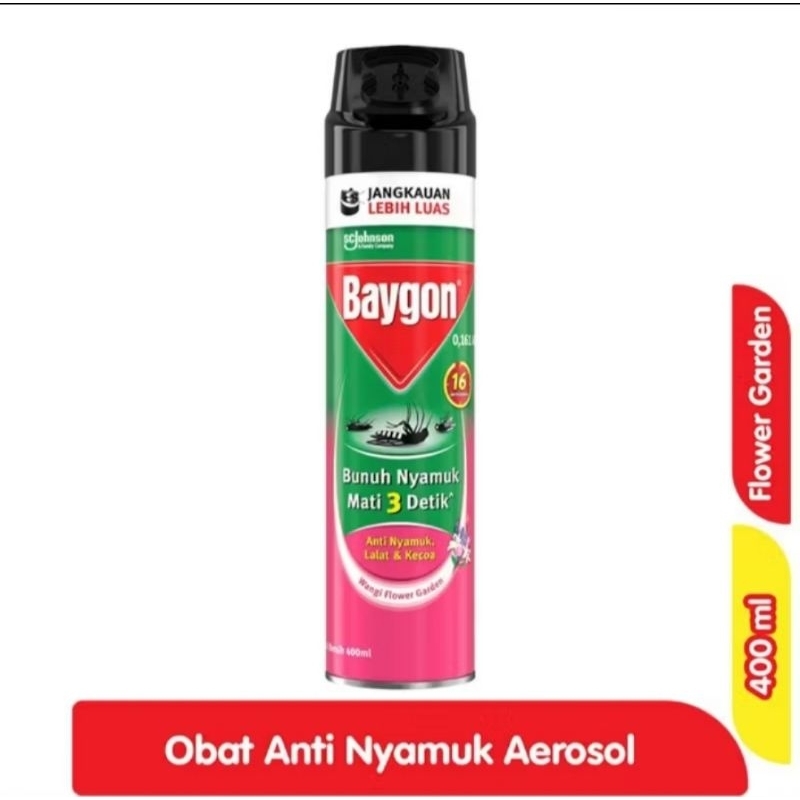 Jual Baygon Semprot Flower Garden 400ml | Shopee Indonesia