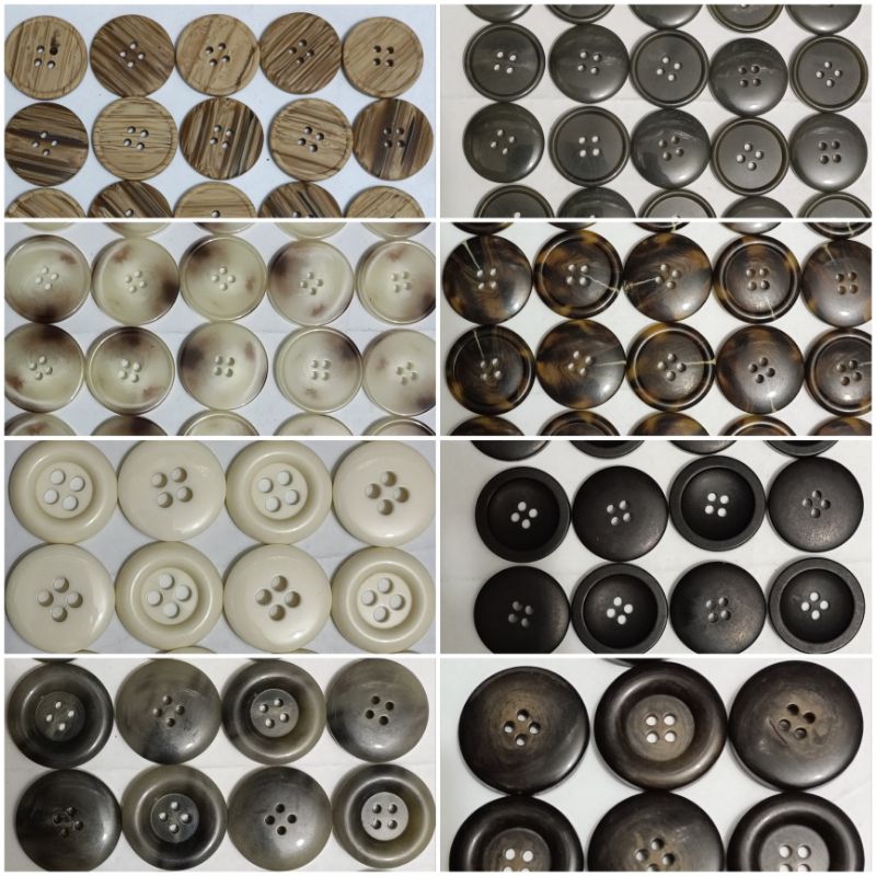 Jual (LUSIN) Kancing Variasi Besar Ukuran 2cm-3cm | Shopee Indonesia