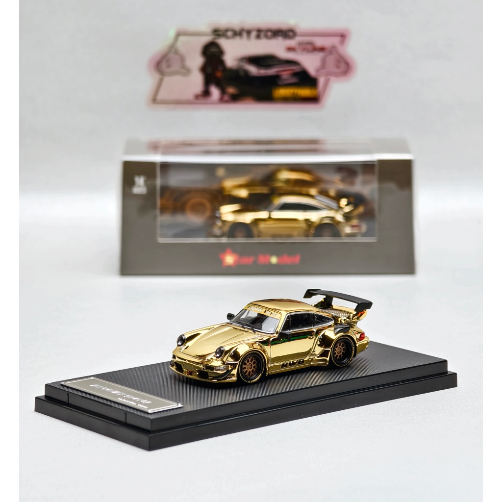 Jual Star Model Porsche RWB 964 GT Wing Limited Edition Electroplate ...