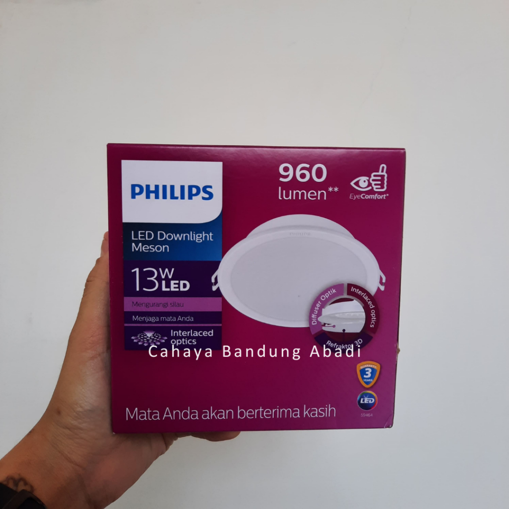Jual Philips Lampu Downlight LED Meson 13 Watt 13W Putih Kuning 6500K 3000K Cool Daylight Warm ...