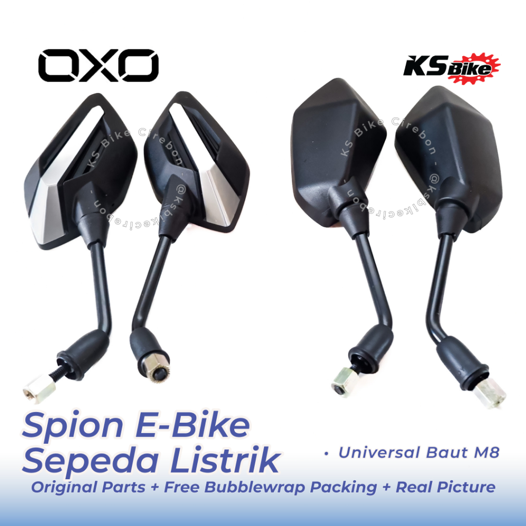 Jual Sepasang Kaca Spion Sepeda Listrik E-Bike Universal Mirror Motor ...