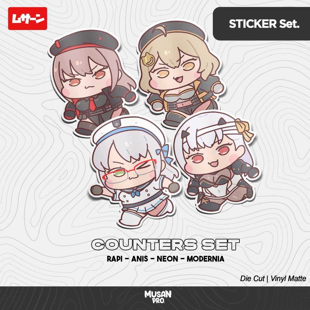 Jual Sticker Set COUNTERS - Rapi - Anis - Neon - Modernia - Fan Merch ...