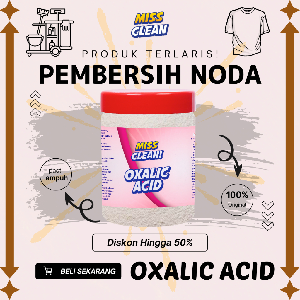 Jual Pembersih perabot kayu logam oxalic acid osasir oksalat | Shopee ...