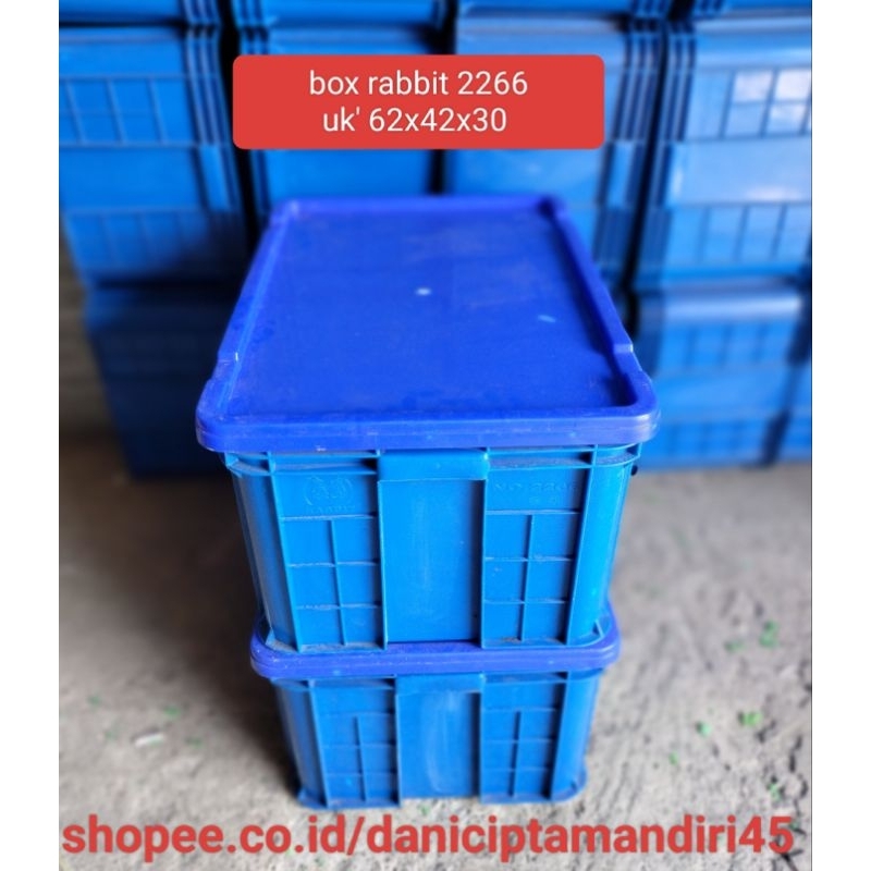Jual box container rabbit 2266, di lengkapi tutup, box industri ...