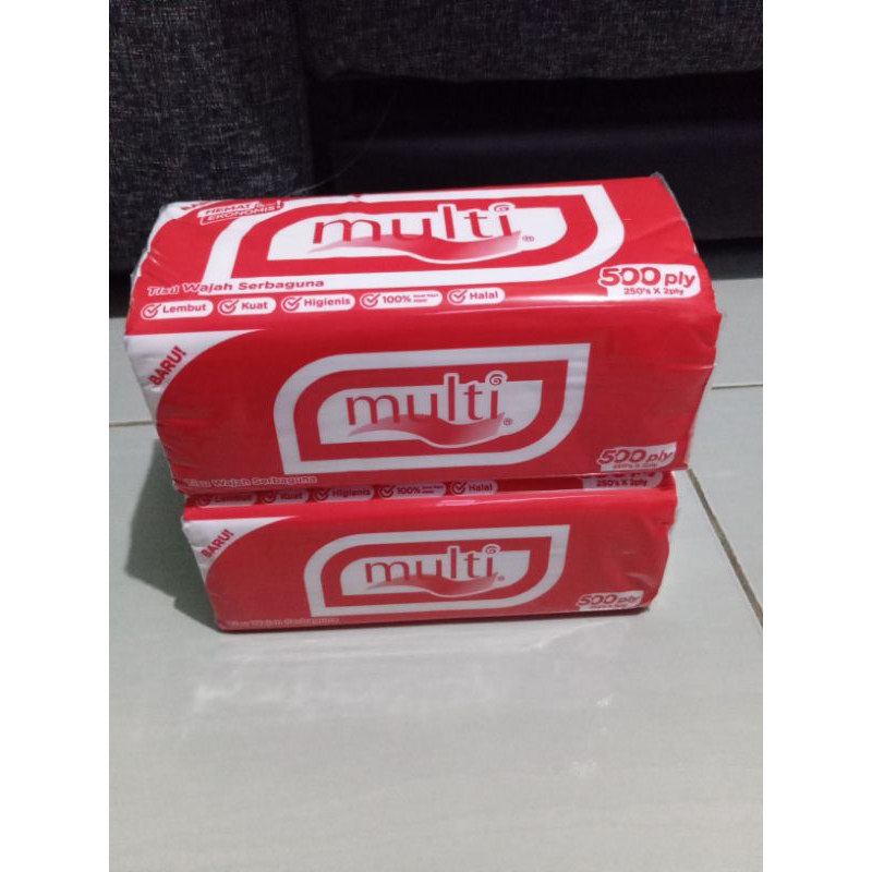 Jual tissue multi 500 sheet 2ply tisu paket isi (2pcs) | Shopee Indonesia
