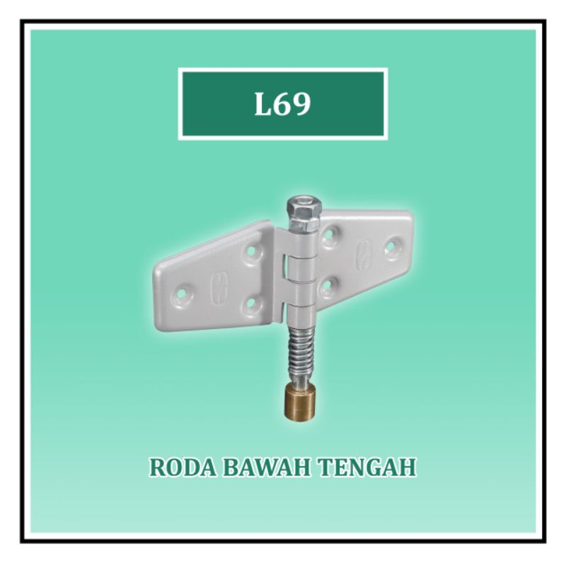 Jual roda bawah pintu garasi roda bawah tengah lucky L69 | Shopee Indonesia
