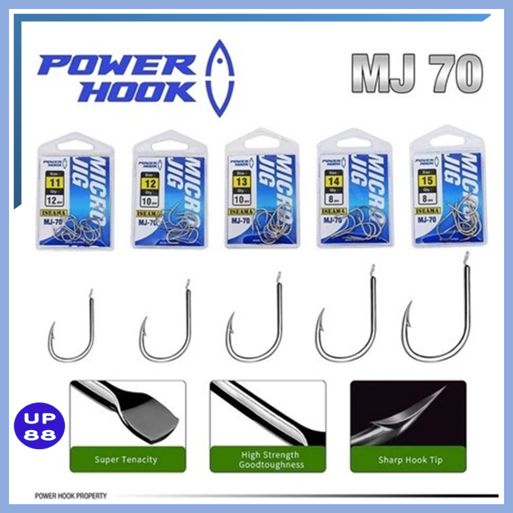 Jual Power Hook micro jig MJ 70 iseama hook stainlees | Shopee Indonesia