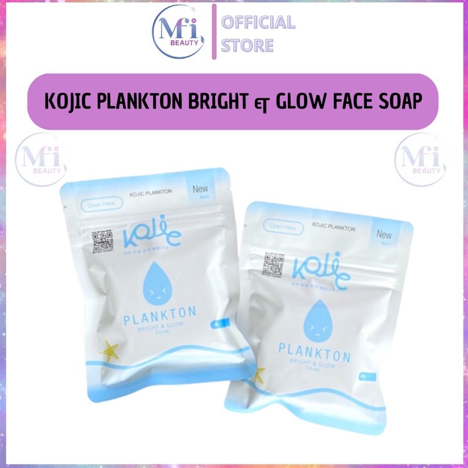 Jual Model Favorit MFI KOJIC PLANKTON BRIGHT GLOW FACE SOAP SABUN WAJAH ...