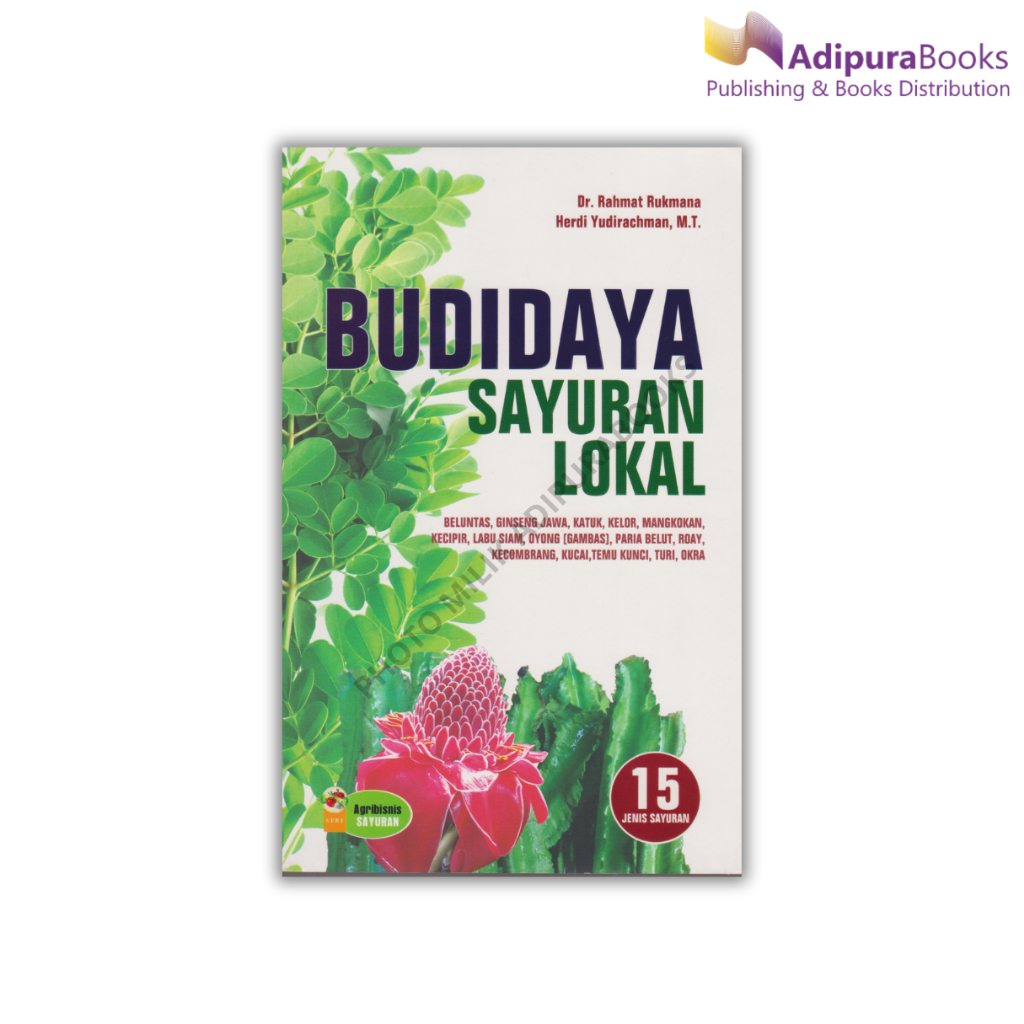 Jual Buku Budidaya Sayuran Lokal Beluntas, Ginseng Jawa, Katuk, Kelor ...