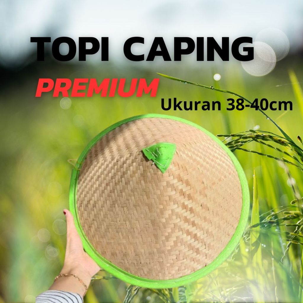 Jual Caping Bambu Anak Dan Dewasa Tudung Topi Petani PREMIUM | Shopee ...