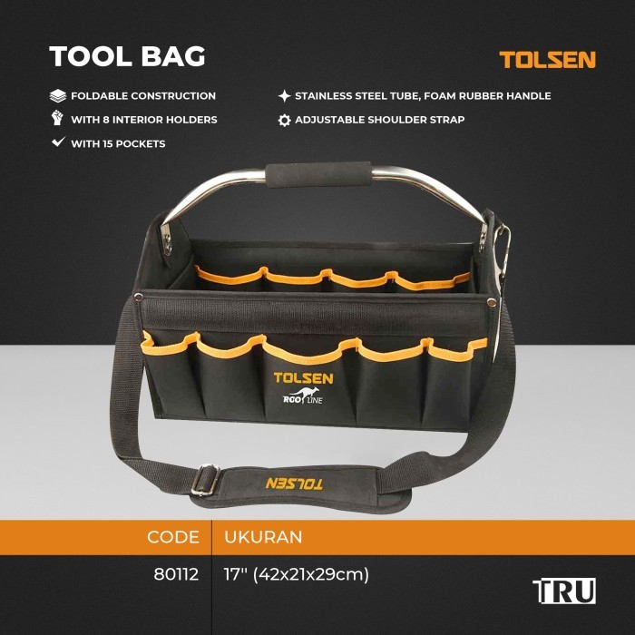 Jual Tool Bag 17" Tas Perkakas Kerja Box Tempat Peralatan Alat Tukang ...
