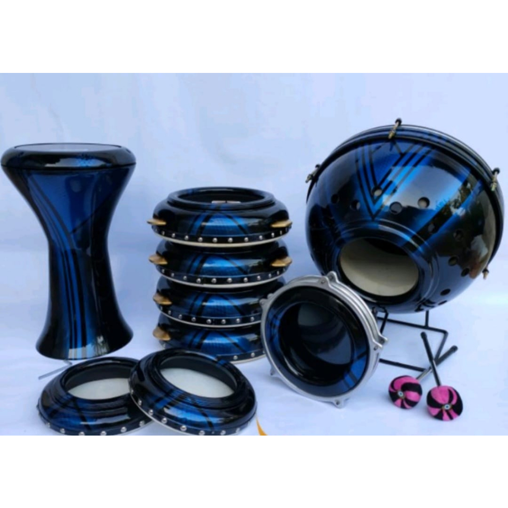 Jual PROMO Rebana Hadroh Motif Full Set Super Bonus Tas | Shopee Indonesia