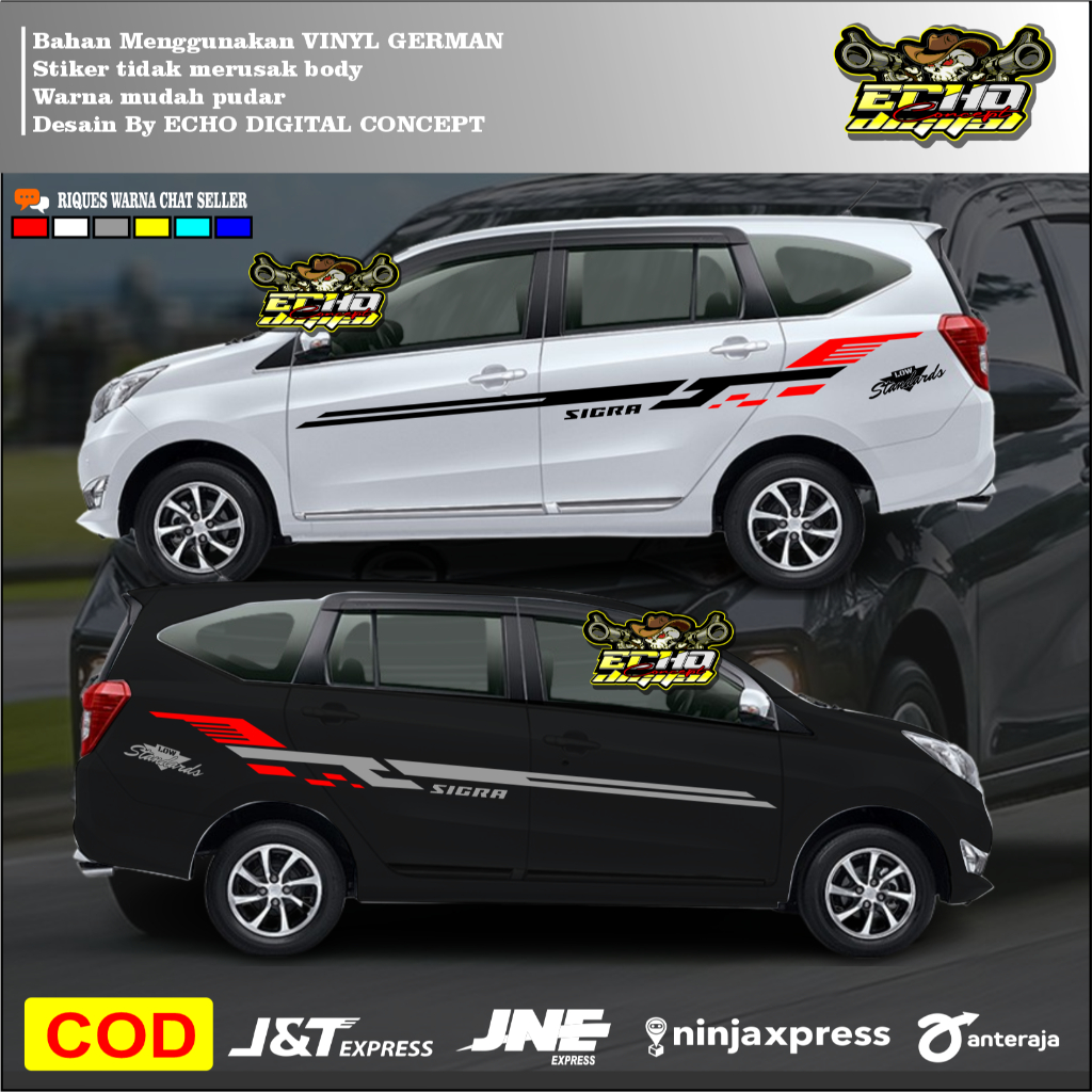 Jual Stiker mobil sigra sticker mobil sigra calya xenia ertiga avanza ...