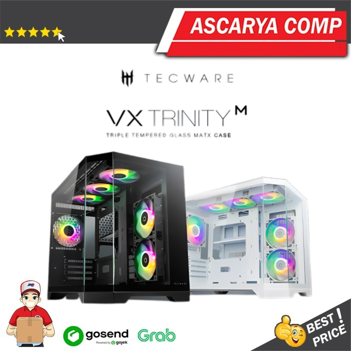 Jual Tecware VX TRINITY M Matx TG Case - Free 6x Fan Omni Link ARGB ...