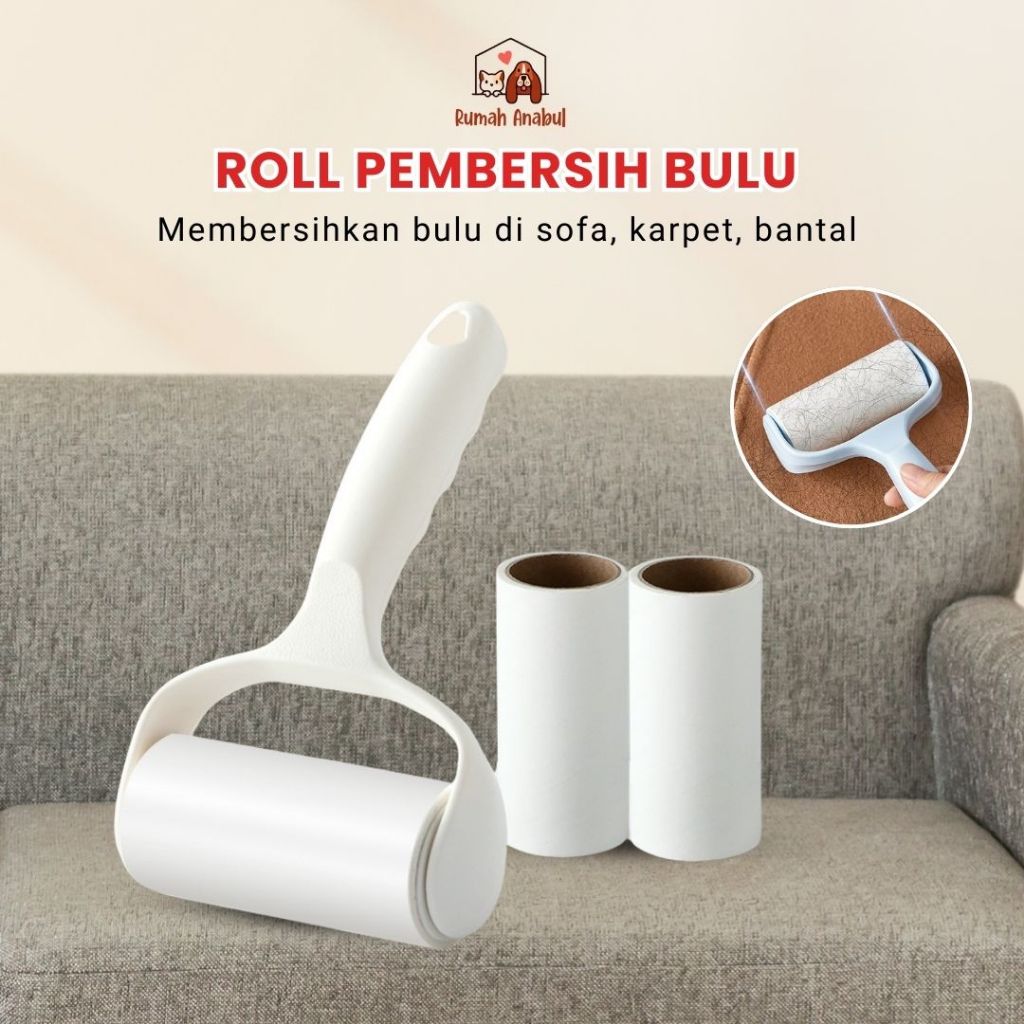 Jual Lint Roll Sticky Roller - Alat Pembersih Bulu Anjing/Kucing ...