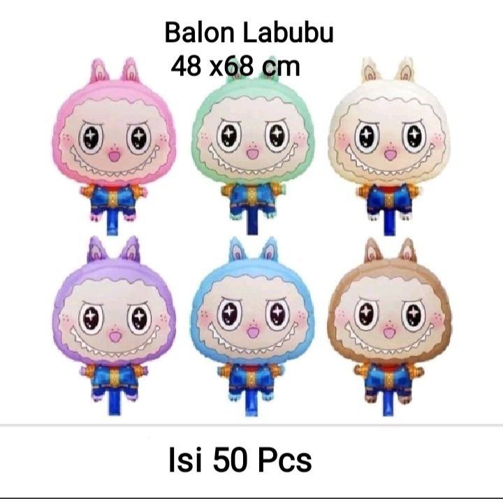 Jual Grosir!!Isi 50Pcs Balon Karakter Labubu Viral/Balon Dekorasi Pesta ...