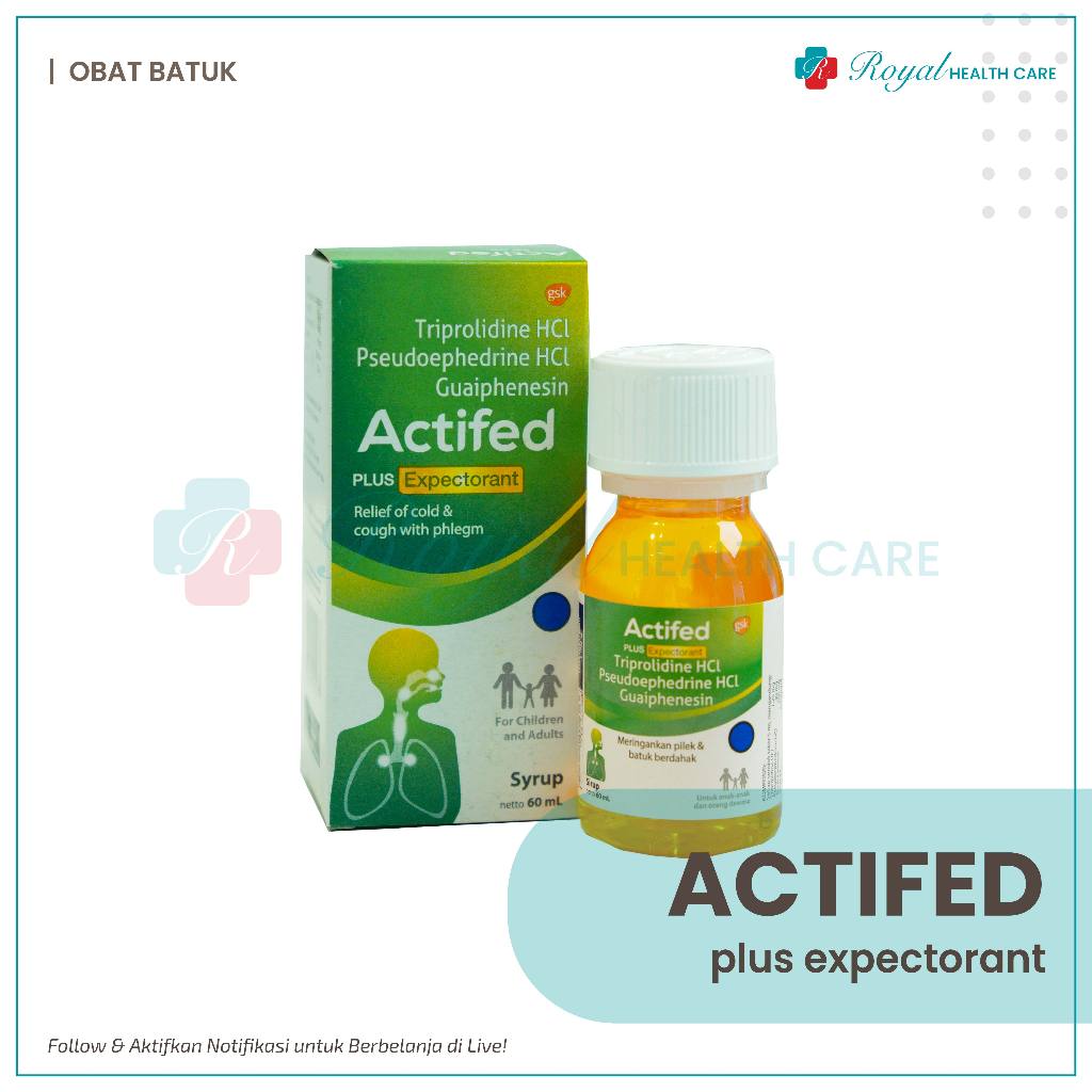 Jual ACTIFED PLUS EXPECTORANT SIRUP 60 ML, Meringankan Pilek Dan Batuk ...