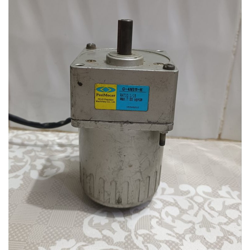 Jual Ac Motor Gearbok PeeiMoger 220V 25Watt Ratio 1 : 15 93Rpm | Shopee ...