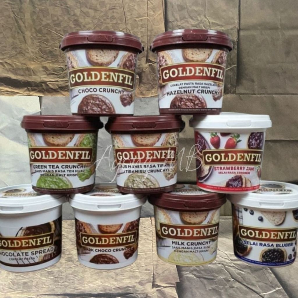 Jual SELAI GOLDENFILL 1KG CHOCO CRUNCHY TIRAMISU STRAWBERRY | Shopee ...