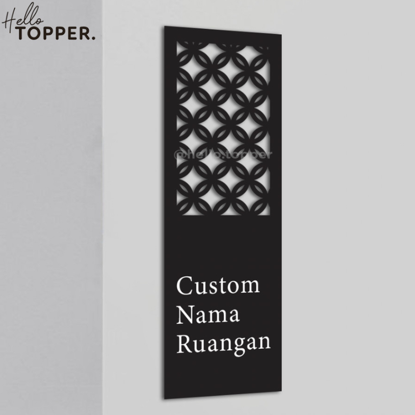 Jual Custom Tulisan Sign Akrilik Office Nama Ruangan Room Signage ...